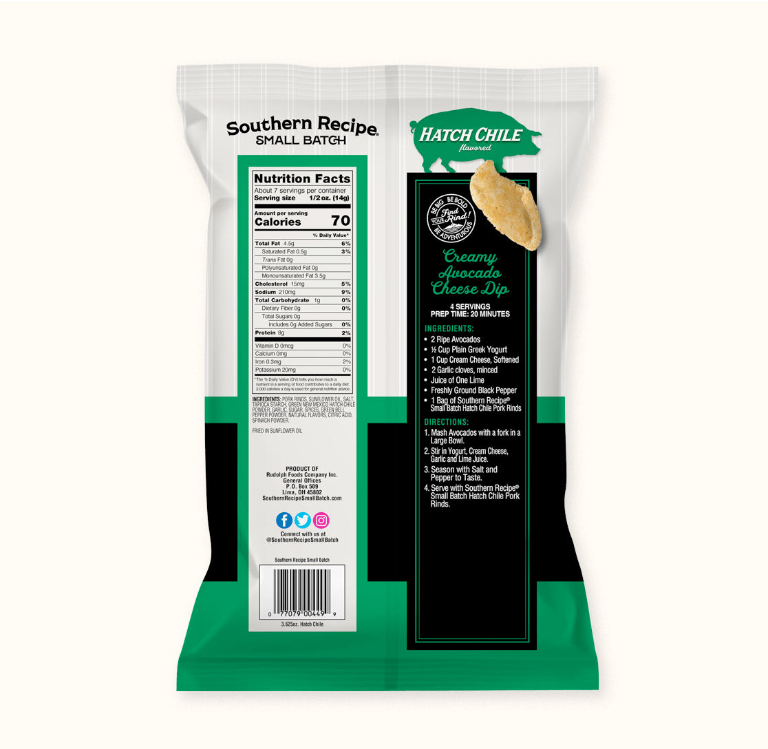 Hatch Chile Pork Rinds | SR Small Batch - PorkRinds.com