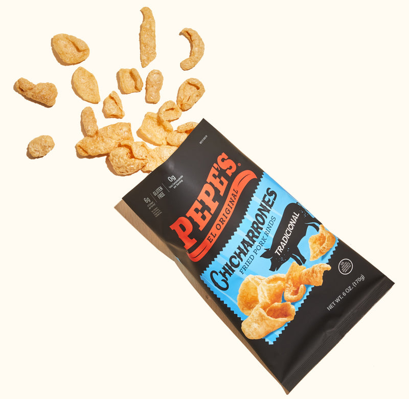 Tradicional Chicharrones Pork Rinds | Pepe's - PorkRinds.com