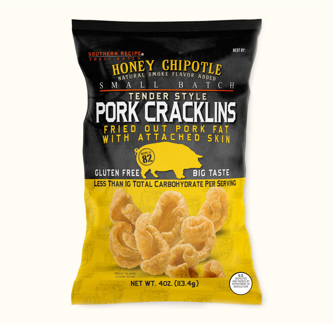Honey Chipotle Pork Cracklins | SR Small Batch - PorkRinds.com